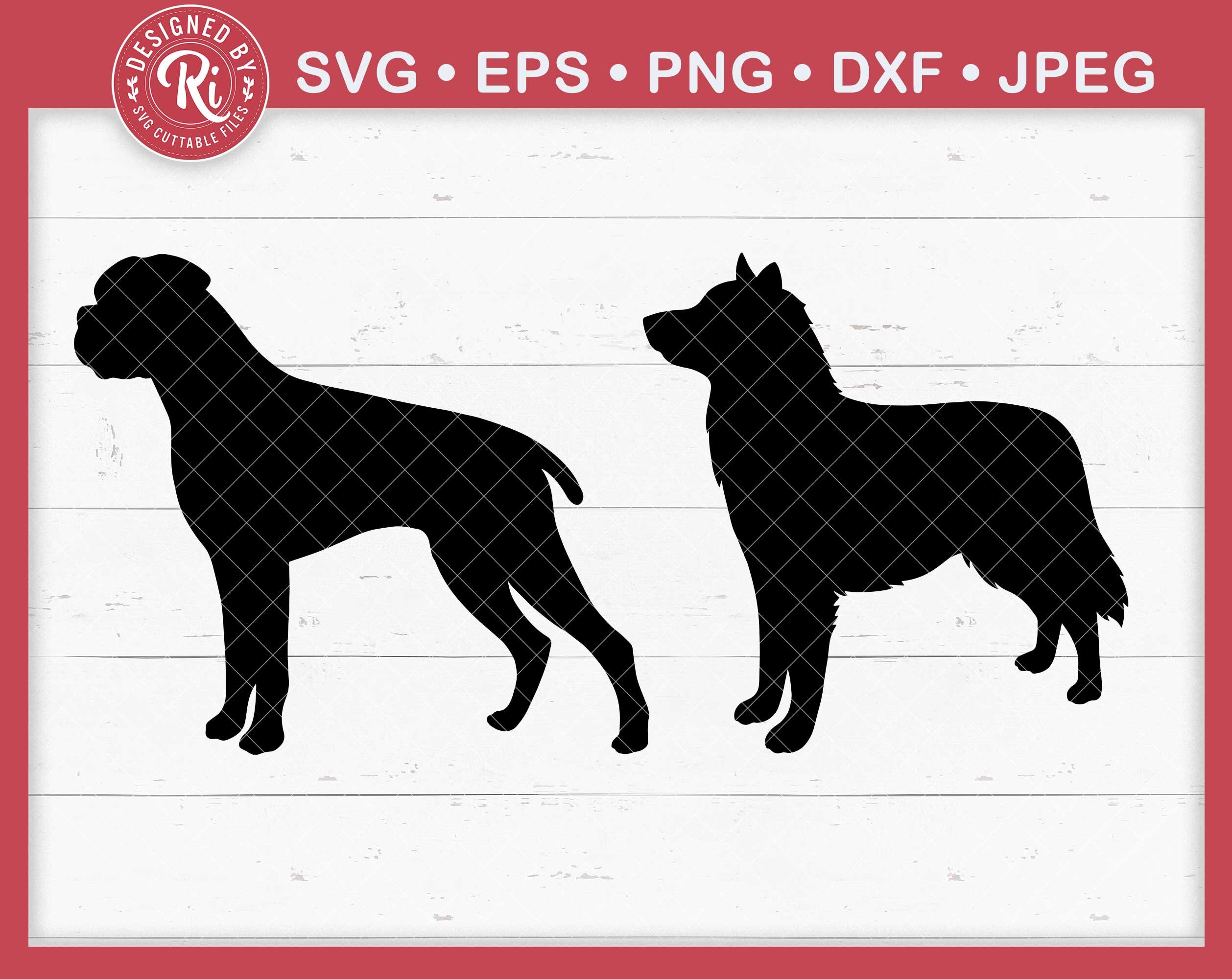 Dog Silhouette Svg Dog Clipart Dog Lover Svg Dog Breed Svg - Etsy