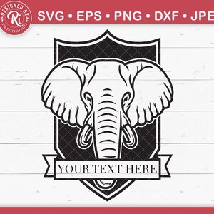 Elephant Monogram Svg, Safari Animal Svg, African Svg, Nature Svg ...