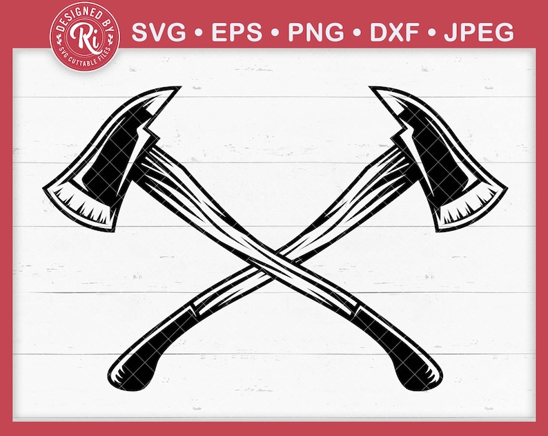 Crossed Firefighter Axe Svg, Fire Department, Fire Fighter, Shirt ...