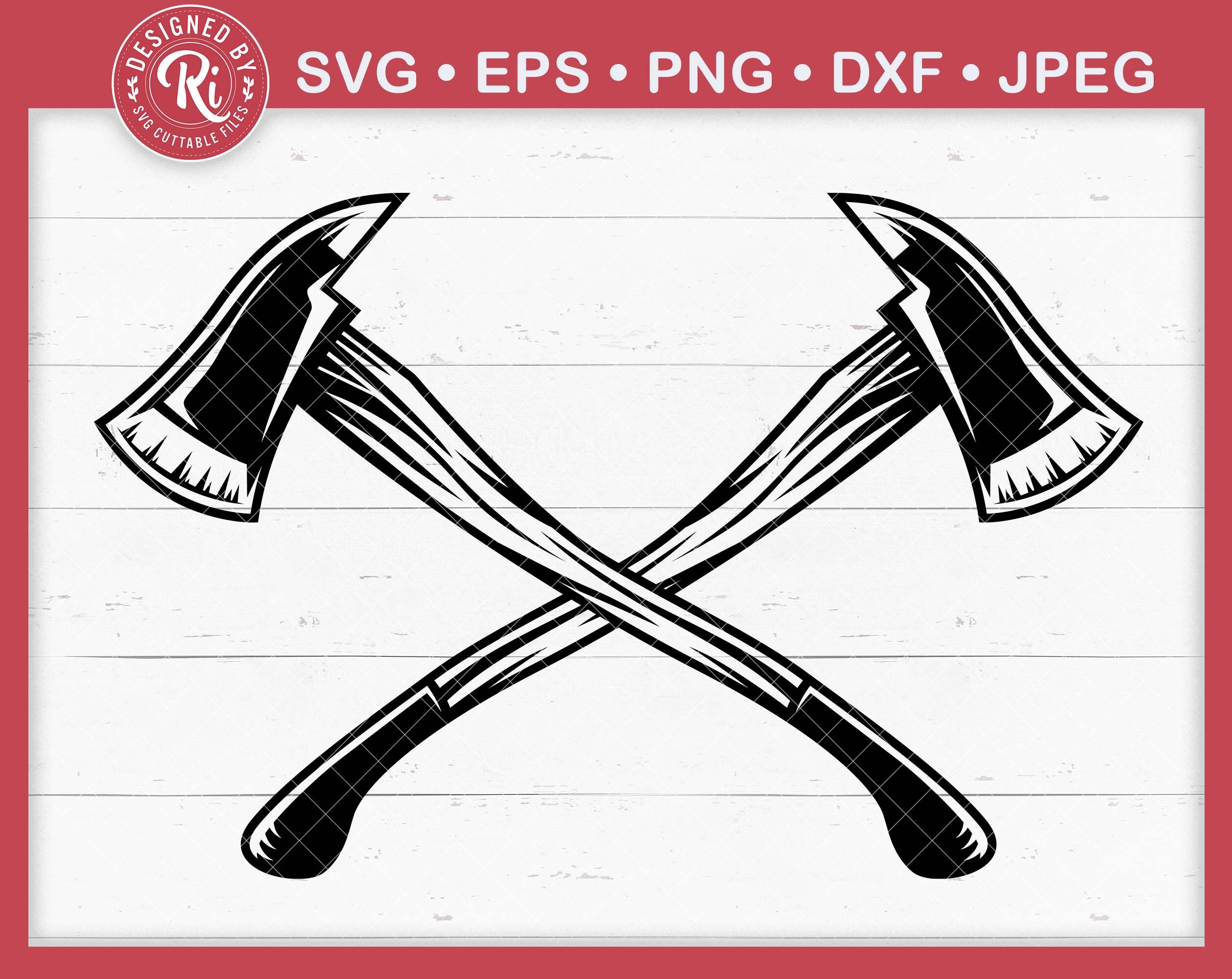 Crossed Firefighter Axe Svg, Fire Department, Fire Fighter, Shirt ...