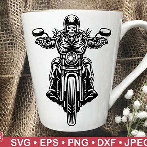 Skull Rider Svg, Biker Skull, Big Bike, Motorcycle, Ride or Die, Life ...