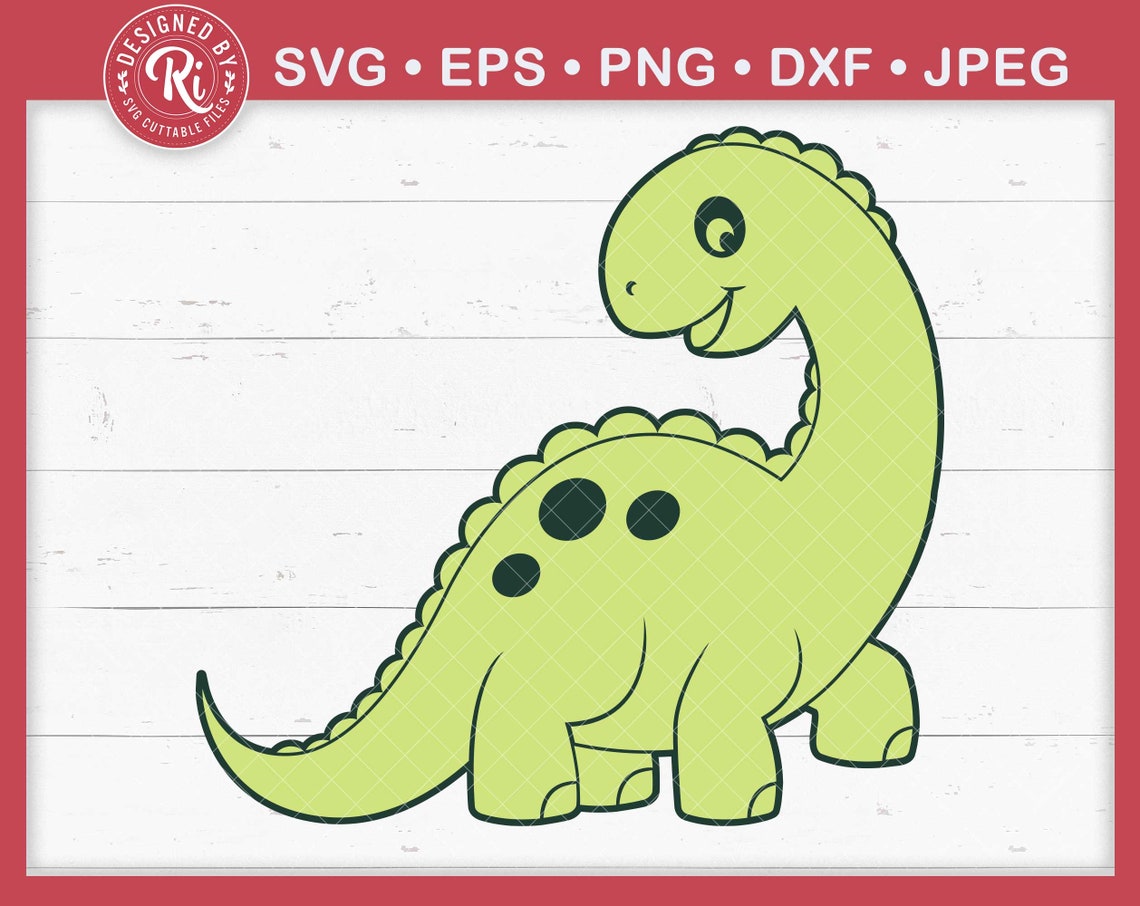 Brontosaurus Svg Dinosaurs Svg Dino Svg Jurassic Svg Baby - Etsy