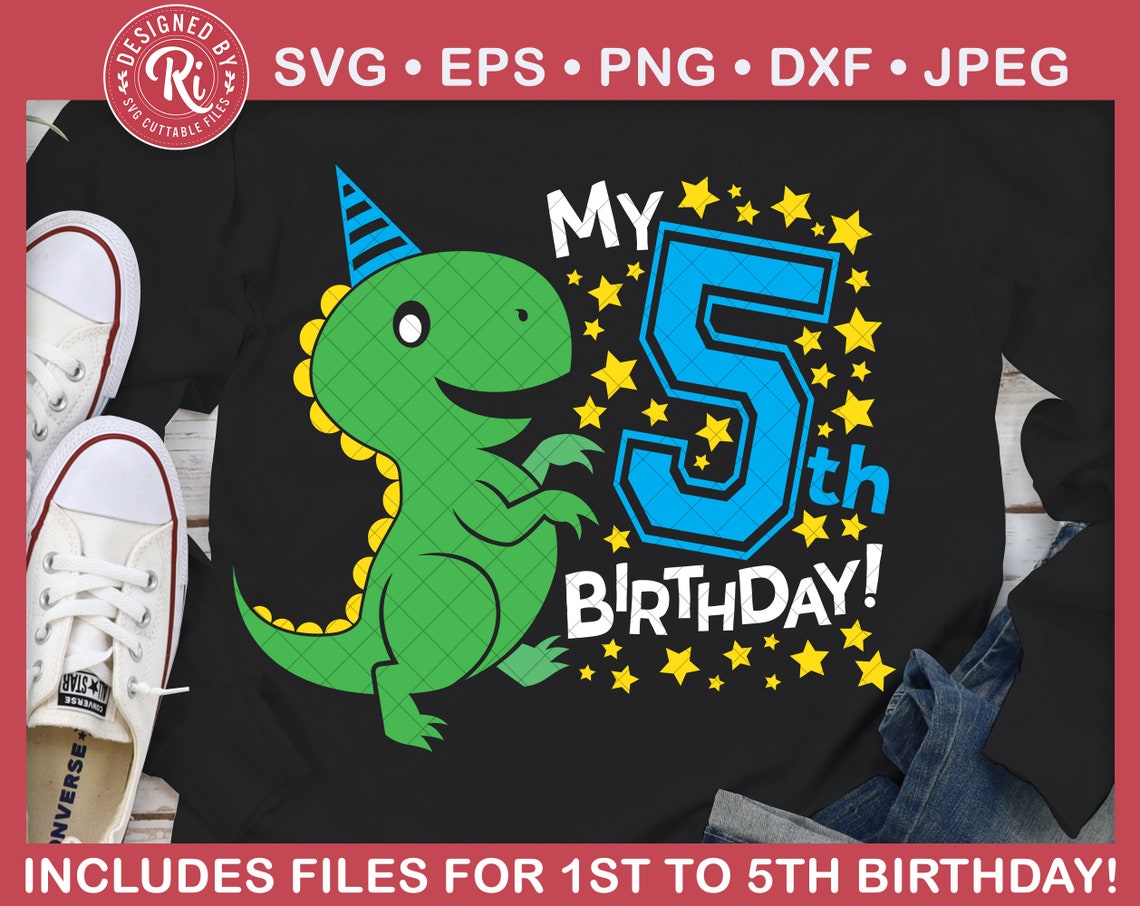 T-rex Birthday Svg Three Rex Svg Birthday Party Svg Baby | Etsy