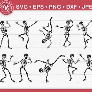 Dancing Skeleton Svg, Funny Halloween Design, Skull, Skeleton Dance ...
