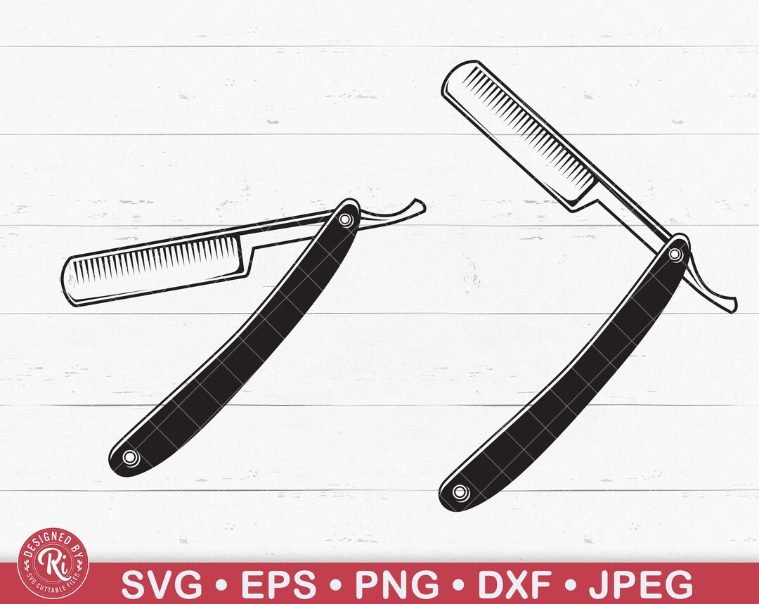Straight Razor Svg, Hairdresser, Hairstylist, Hair Stylist, Hair Salon ...
