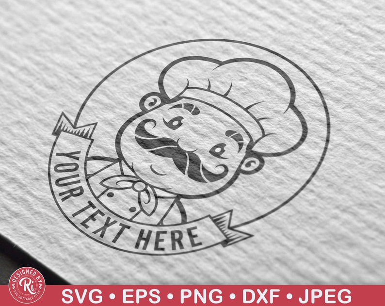 Chef Logo Svg Chef Monogram Restaurant Logo Kitchen Logo - Etsy