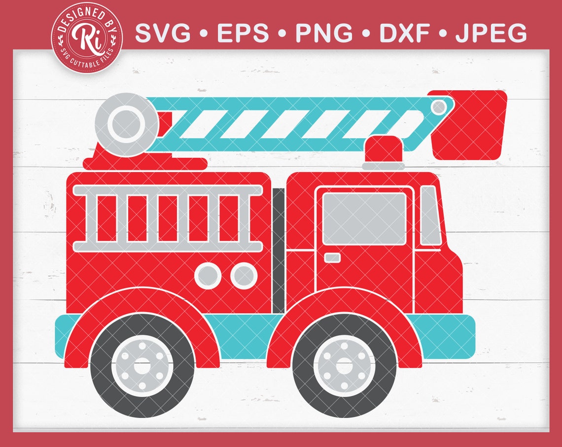 Firetruck Svg Firefighter Svg Truck Svg Firetruck Birthday - Etsy