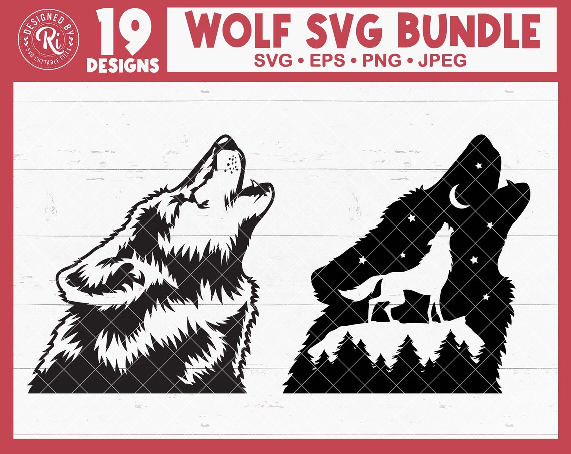 Wolf SVG Bundle Howling Wolf Wolves Wolf Head Wolf Pack - Etsy