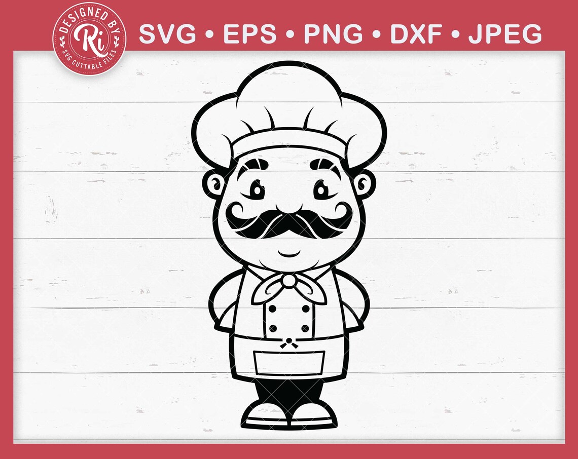 Chef Svg Cooking Svg Baking Svg Kitchen Sign Svg Chef Logo - Etsy