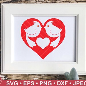 Love Birds Svg, Valentines Day, Wedding, Couples, I Love You, Heart, Be ...