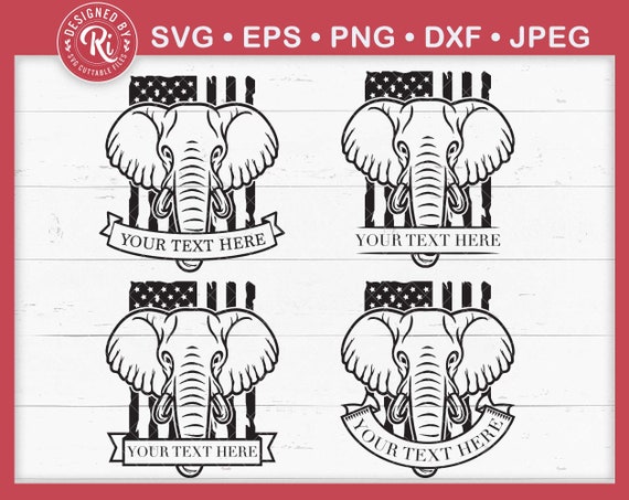 Elephant Monogram Svg Safari Animal Svg African Svg Nature - Etsy