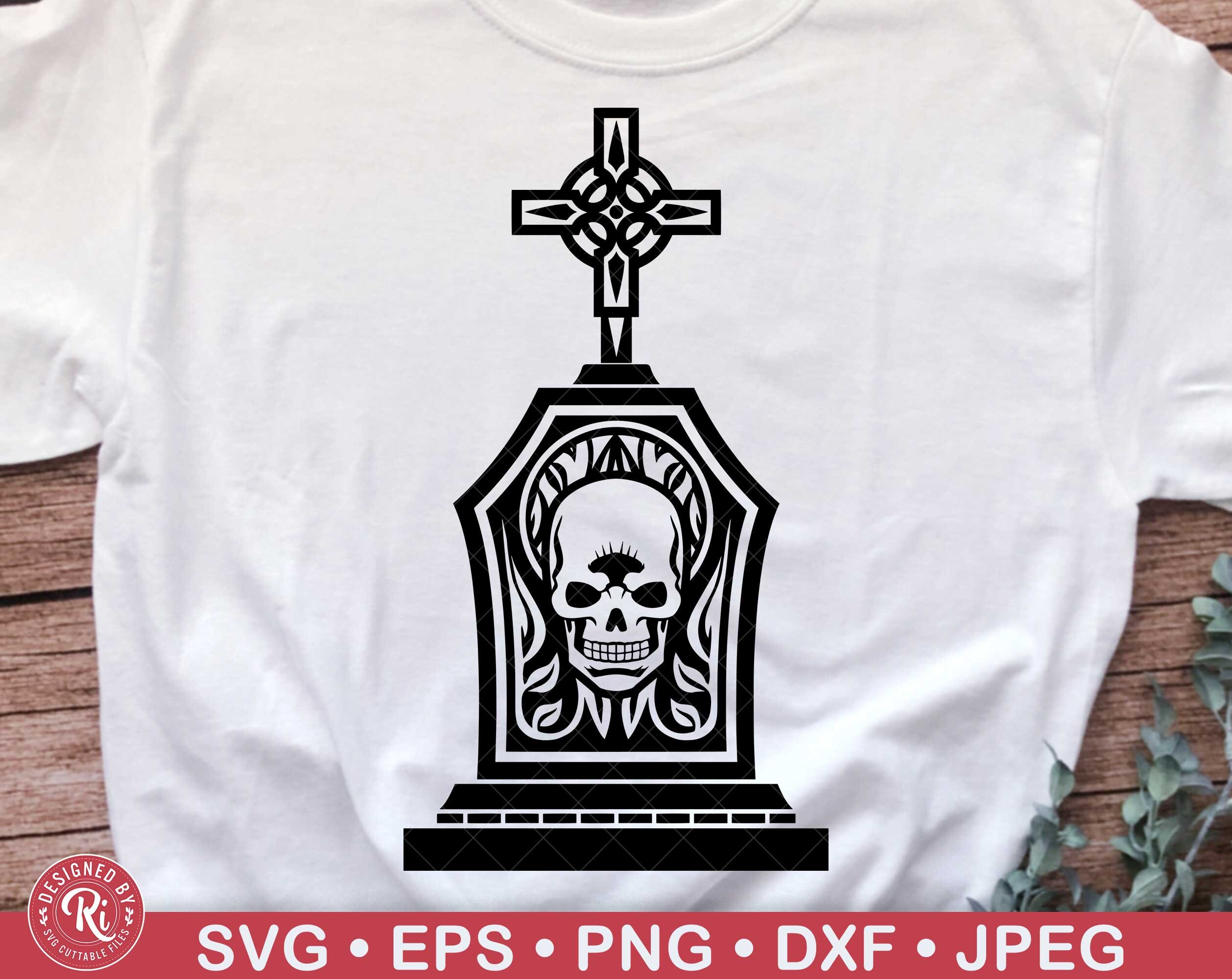 Tombstone Svg Gravestone Graveyard Fall Decor Cemetery - Etsy