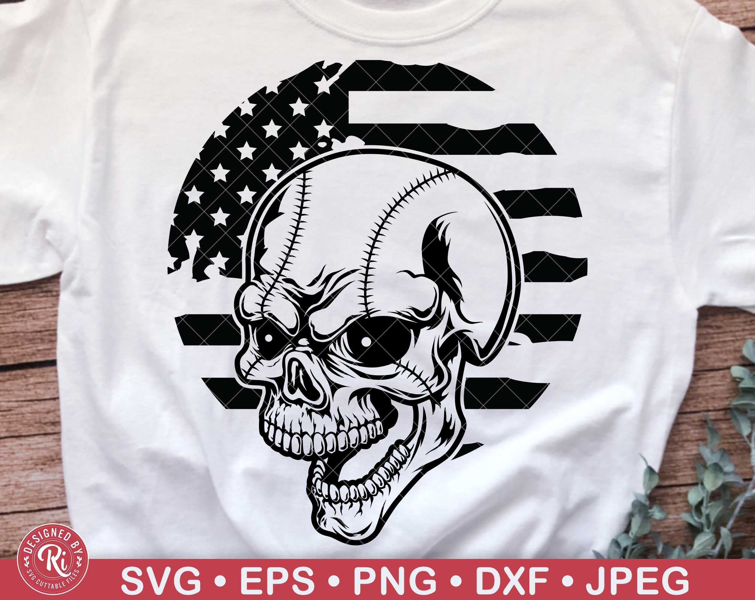 US Baseball Skull Svg Baseball Baseball Ball Baseball - Etsy