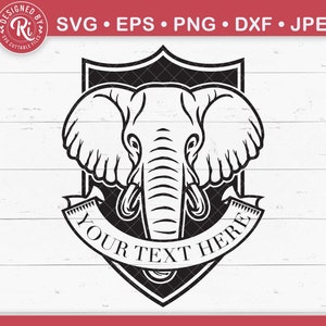 Elephant Monogram Svg, Safari Animal Svg, African Svg, Nature Svg ...