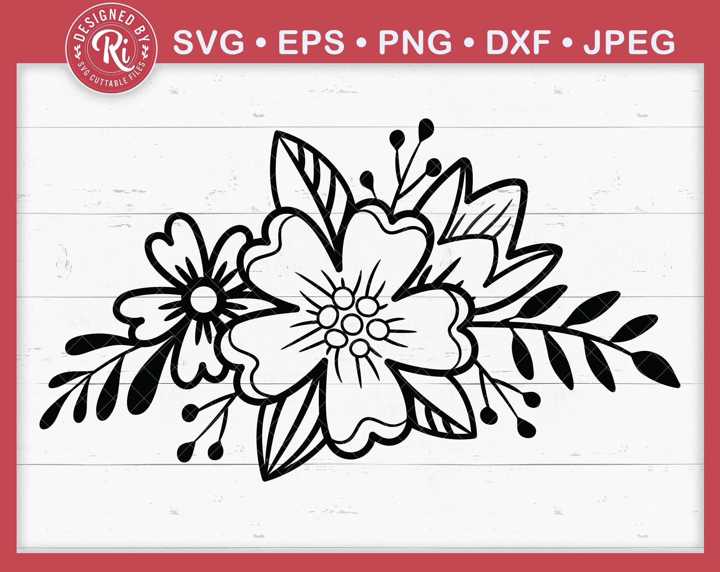Flower Svg Bundle Flower Svg Flower Vector Bouquet Svg - Etsy