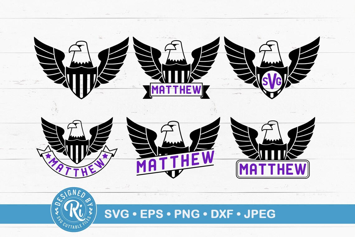 Eagle Monogram Svg Patriotic Eagle Svg Hawk Svg Eagle Svg - Etsy