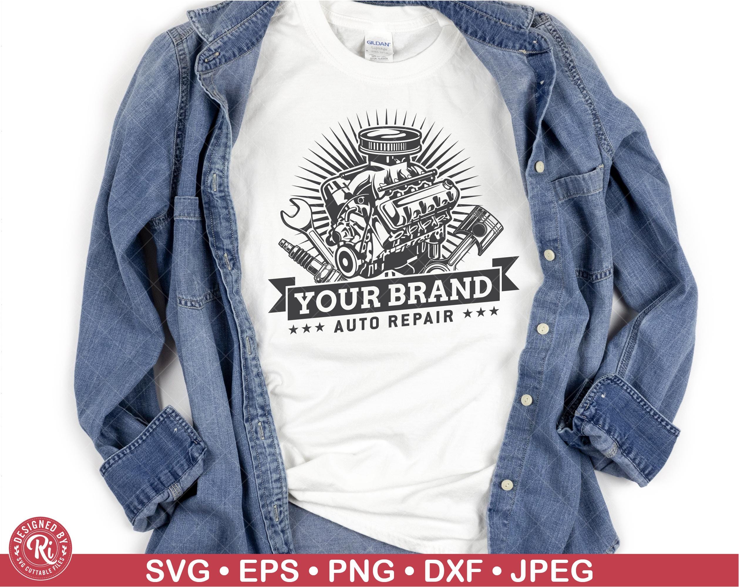 Auto Repair Shop Custom Logo SVG, Car Engine, Mechanic, Diesel Png ...