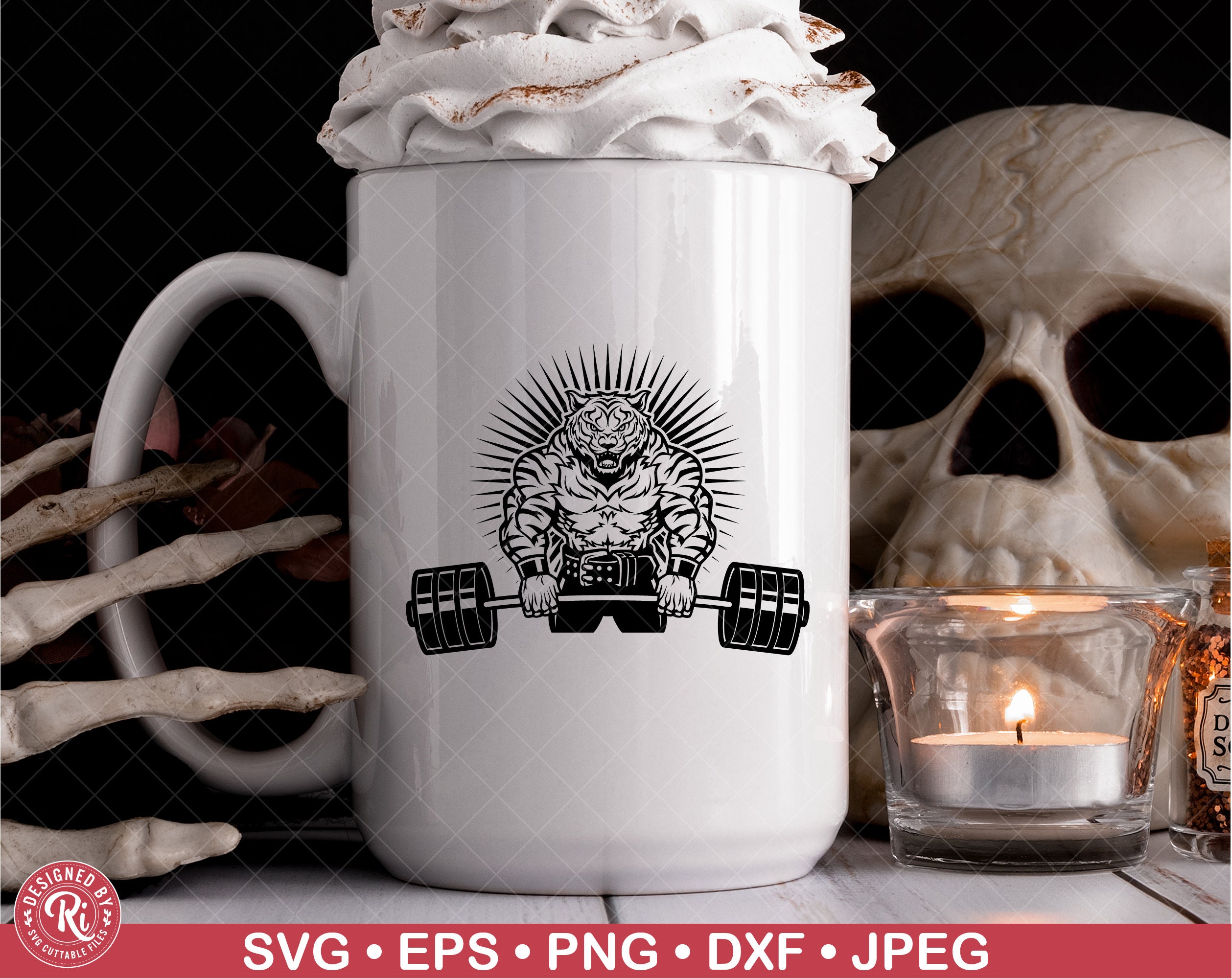 Weight Lifting Tiger Svg, Beast Mode Eps, Gym Shirt Jpg, Workout Png ...