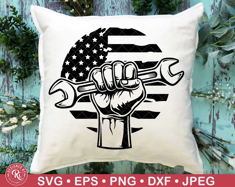 Mechanic Flag Svg, US Mechanic, Mechanic Logo, Mechanic Tools, Mechanic ...