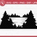 Tree Line Svg, Forest Svg, Tree Silhouette Svg, Woodland Svg, Outdoors ...