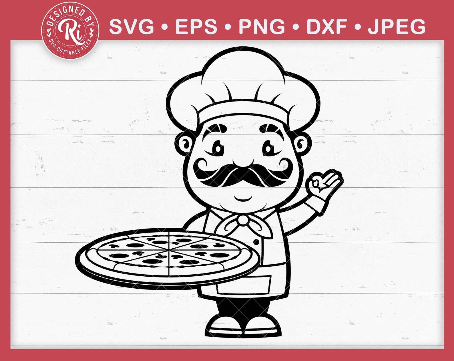 Pizza Chef Svg Pizza Logo Svg Pizza Svg Pizza Slice Svg - Etsy