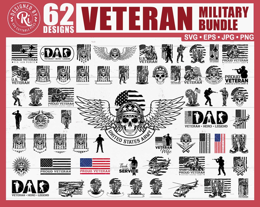 Veteran Svg Bundle | Military Svg Bundle | Patriotic Svg Bundle | Army ...