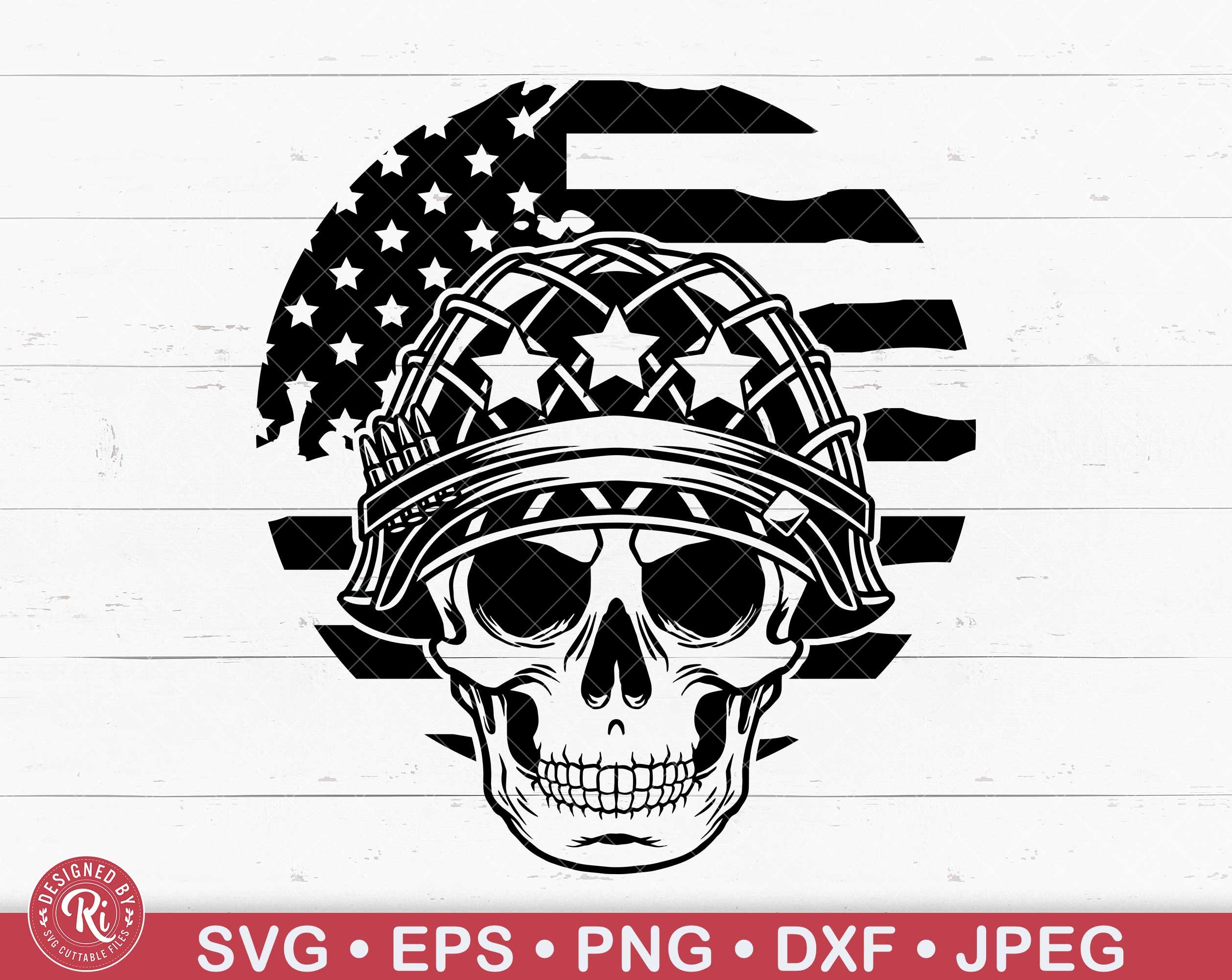 US Skull Soldier Svg Army Veteran Military Marine Corps - Etsy