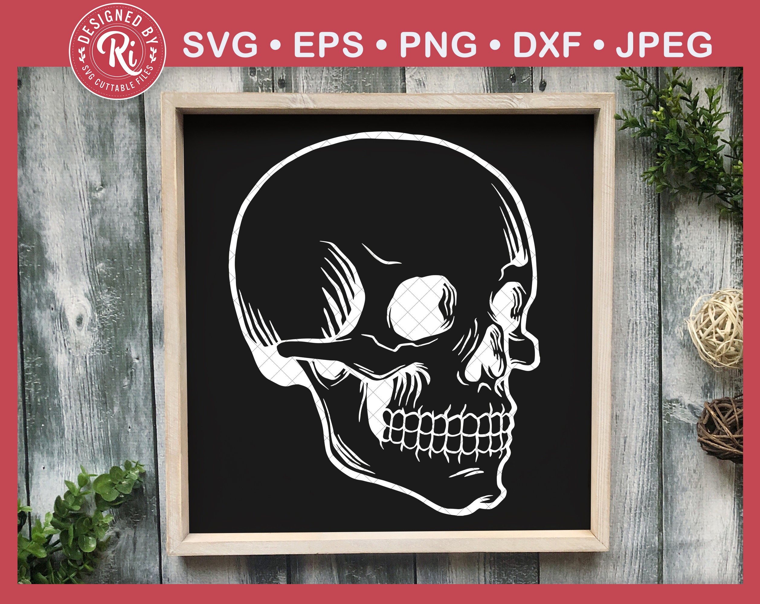 Skull Svg Skull Vector Skull Quarter View Skull Clipart - Etsy