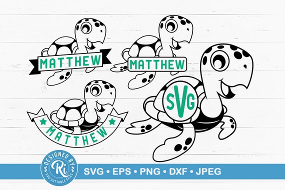 Turtle Monogram Svg Turtle Png Sea Turtle Svg Turtle Sign - Etsy