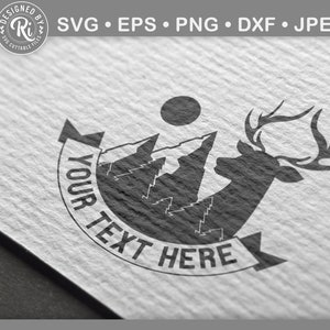 Deer Monogram Svg, Forest Svg, Deer Head Svg, Deer Clipart, Deer Cut ...