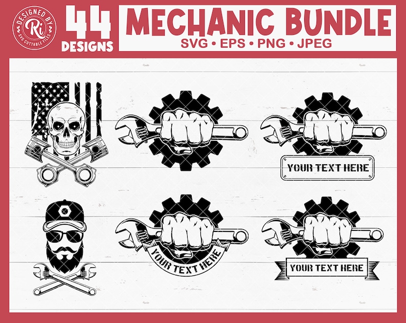 Mechanic Svg Bundle Mechanic Tools Svg Bundle US Skull - Etsy