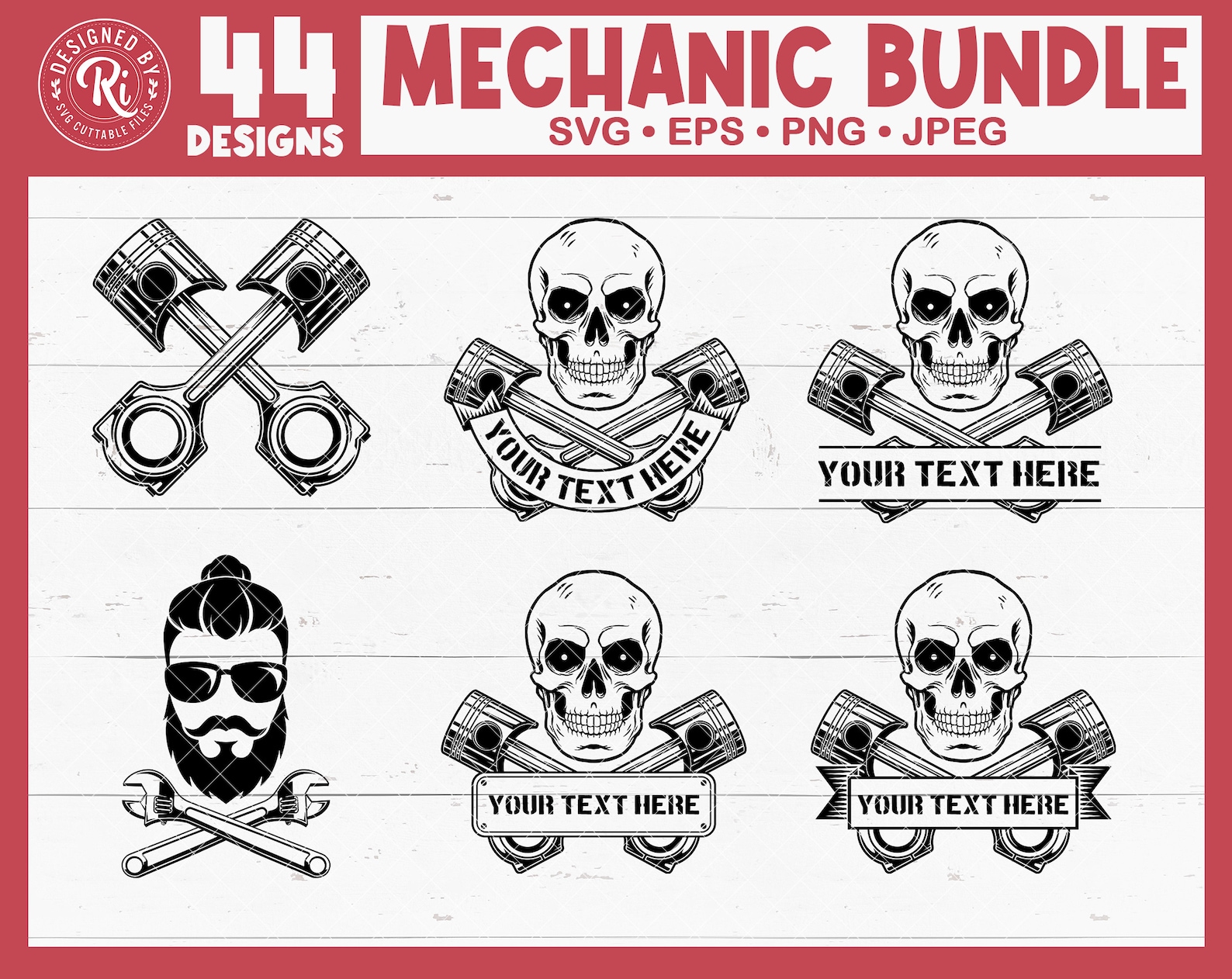 Mechanic Svg Bundle, Mechanic Tools Svg Bundle, US Skull Mechanic Svg ...