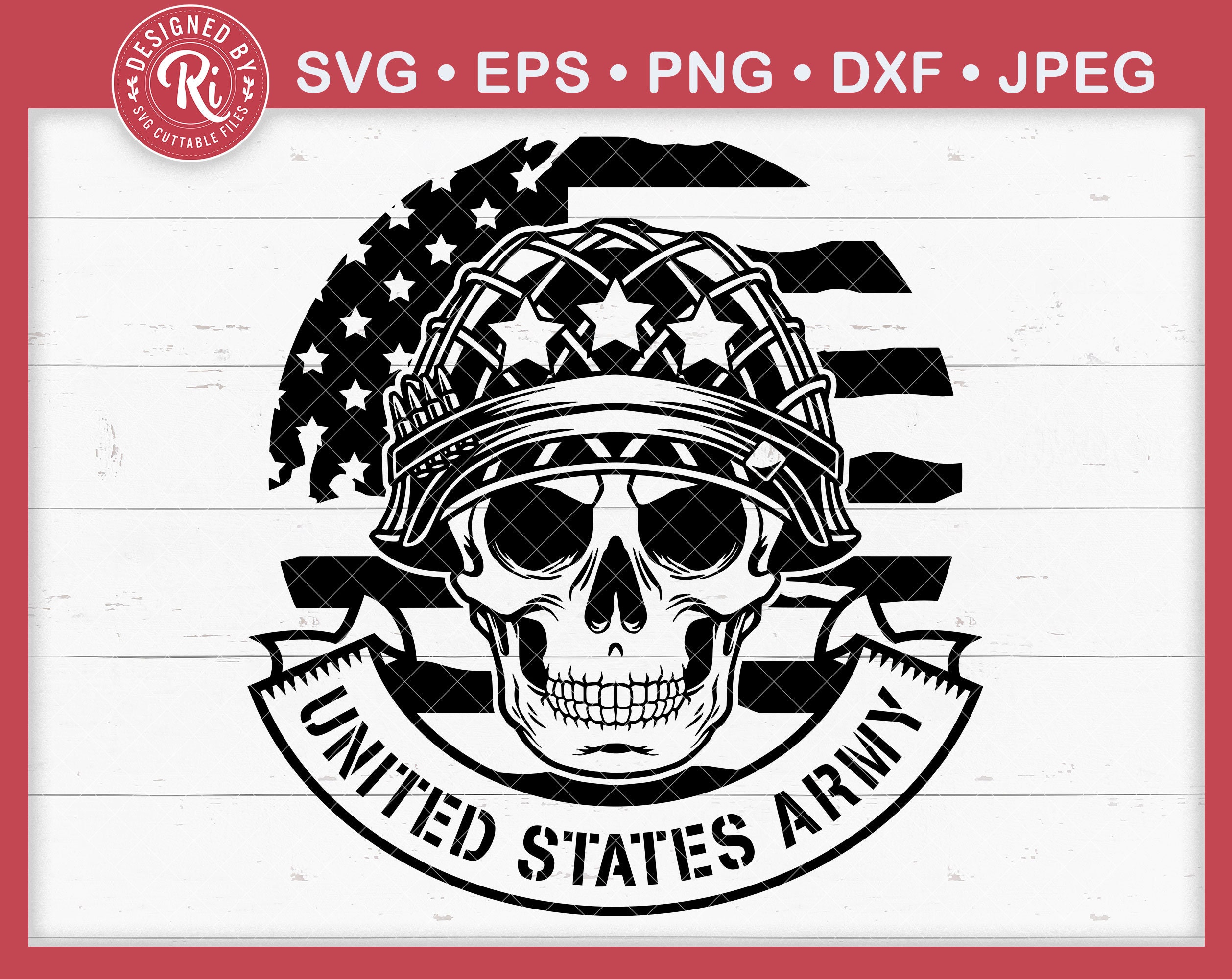 United States Army Svg Soldier Skull Svg Veteran Svg US | Etsy