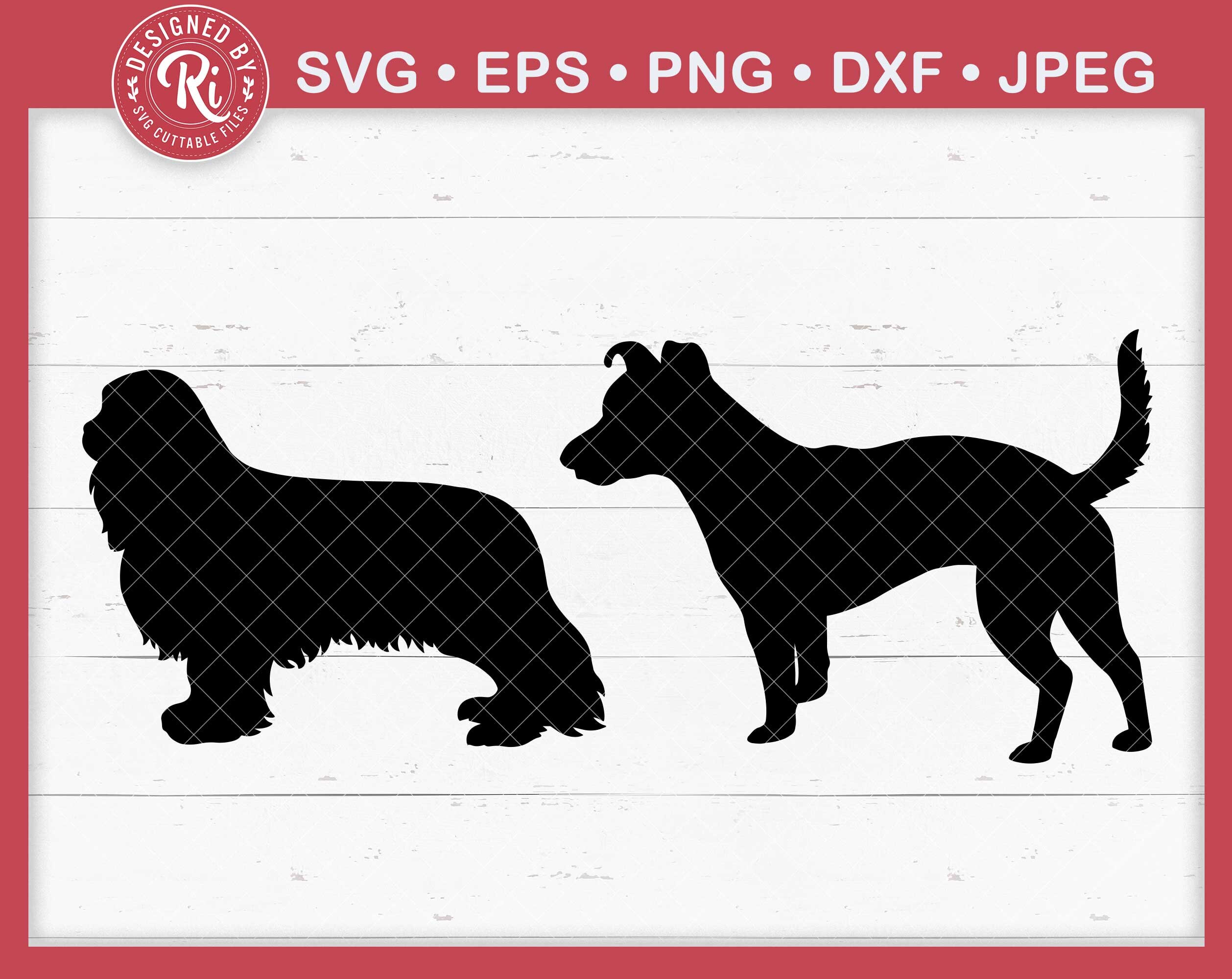Dog Silhouette Svg Dog Clipart Dog Lover Svg Dog Breed Svg - Etsy