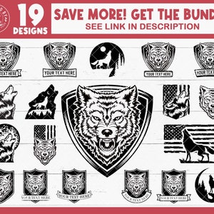 Wolf Monogram Svg, Wolf Logo, Wolf Png, Wolf Sticker, Wolf Head, Wild ...