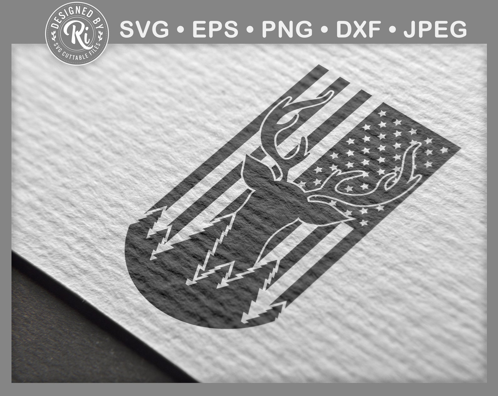 Deer Monogram Svg Hunting Svg Deer Cut File Buck Svg Deer - Etsy