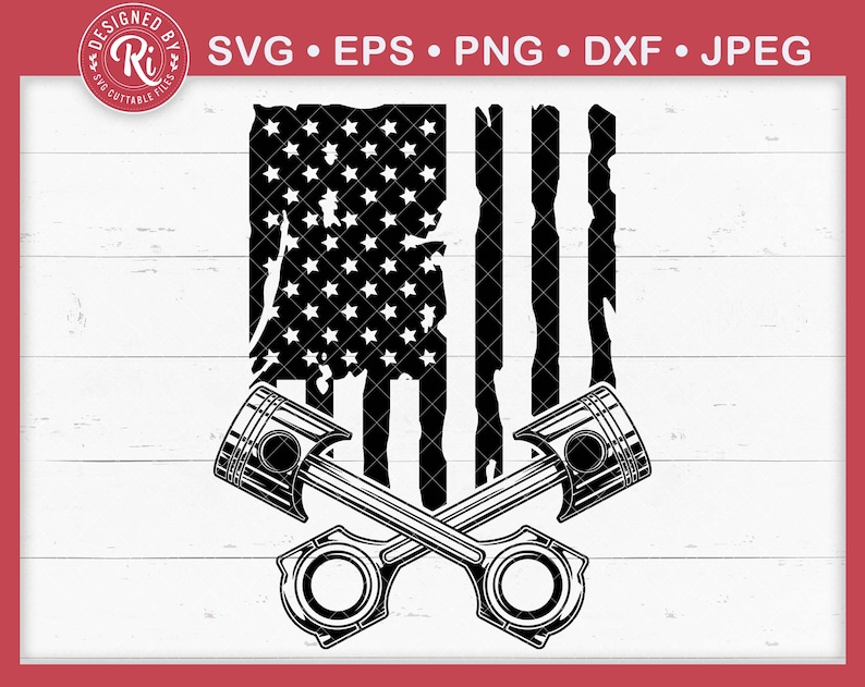 Crossed Pistons Mechanic Svg US Mechanic Svg Mechanic Svg | Etsy