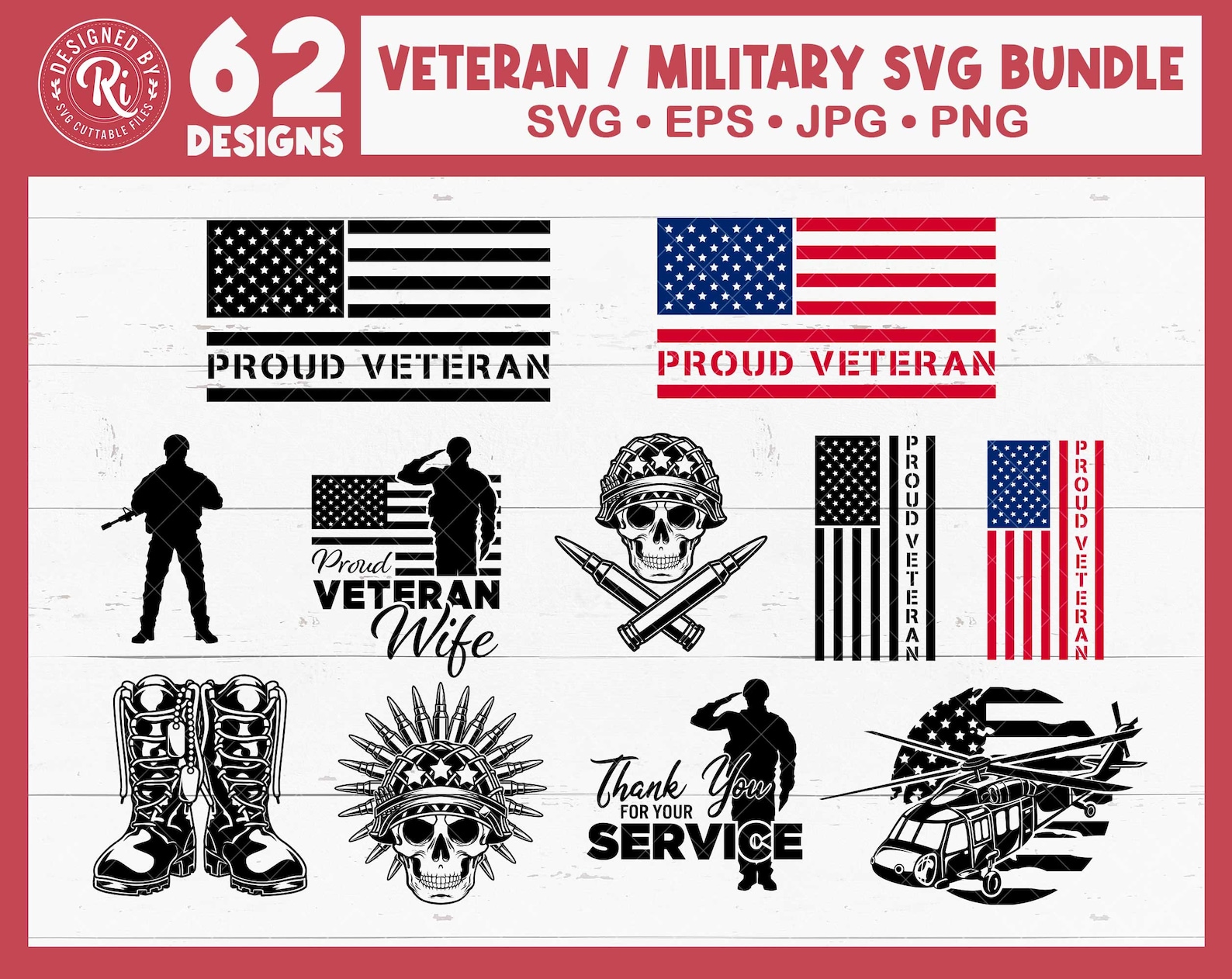 Veteran Svg Bundle Military Svg Bundle Patriotic Svg Bundle Army ...