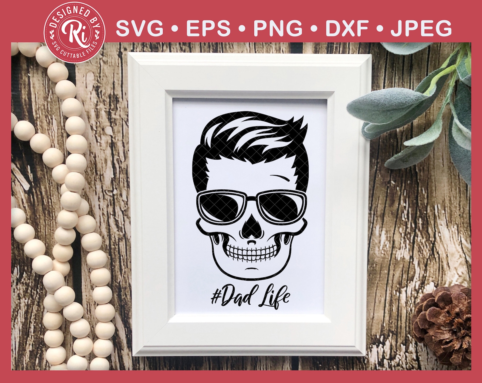 Dad Life Svg Kid Life Svg Dad Skull Svg Fathers Day Svg | Etsy