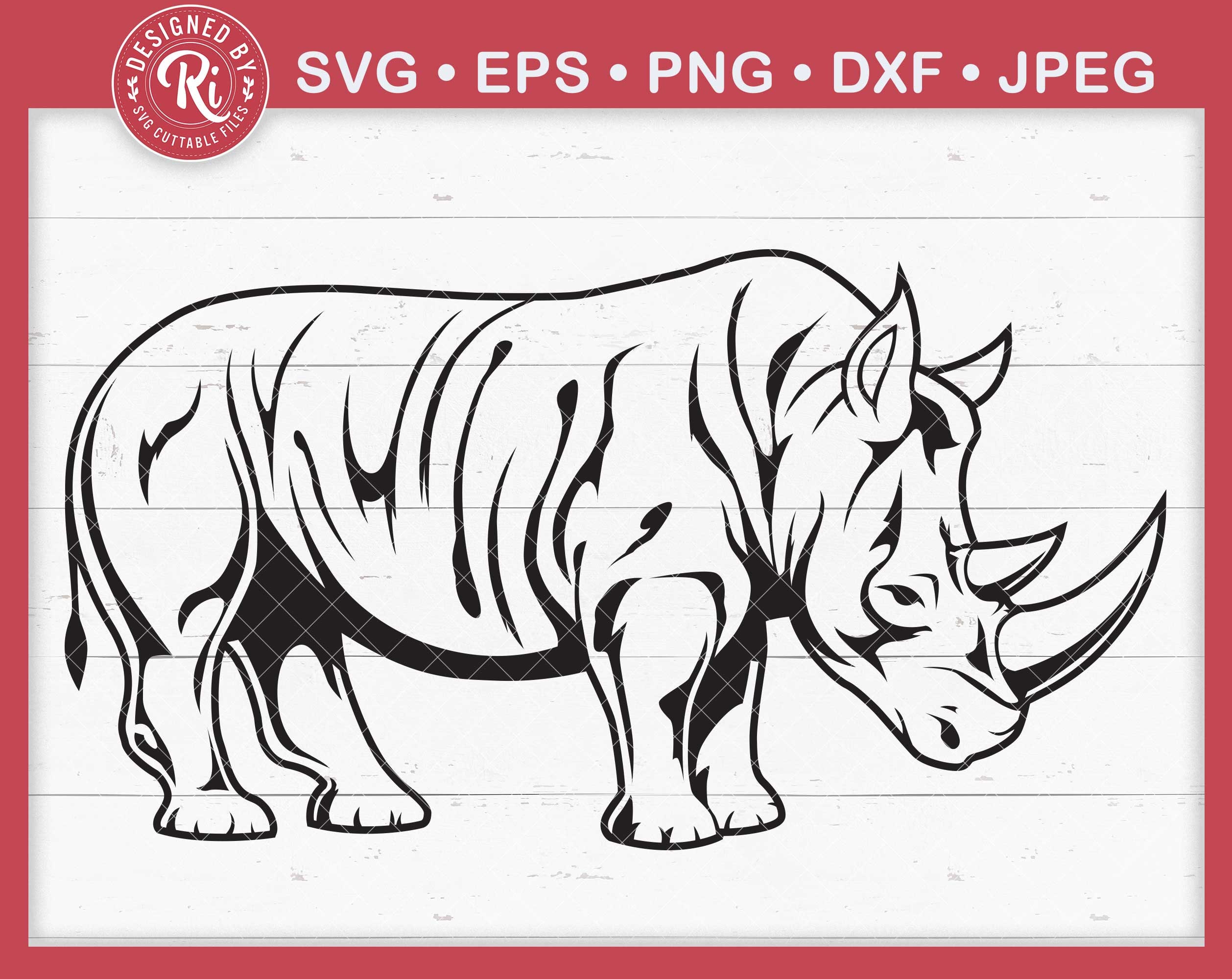 Rhino Svg Rhinoceros Svg Rhino Clipart Rhino Cut File - Etsy