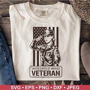 US Veteran Female Soldier SVG, United States of America, Army, Lady ...