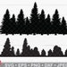 Tree Line Silhouette Svg, Forest Trees, Pine Tree, Treeline, Nature ...