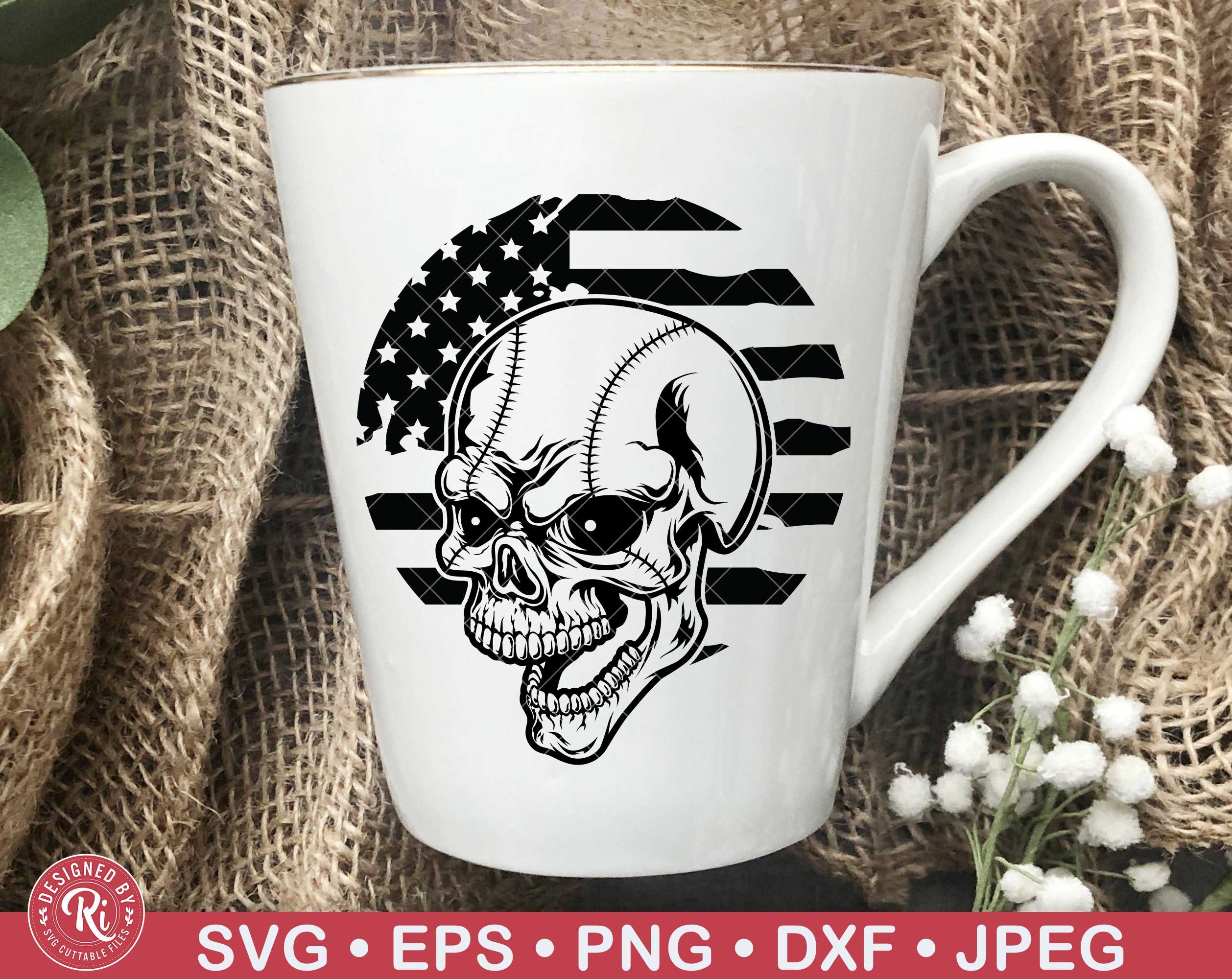 US Baseball Skull Svg Baseball Baseball Ball Baseball - Etsy
