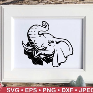 Elephant Head Svg, Elephant Trunk, Safari Animals, Elephant Clipart ...