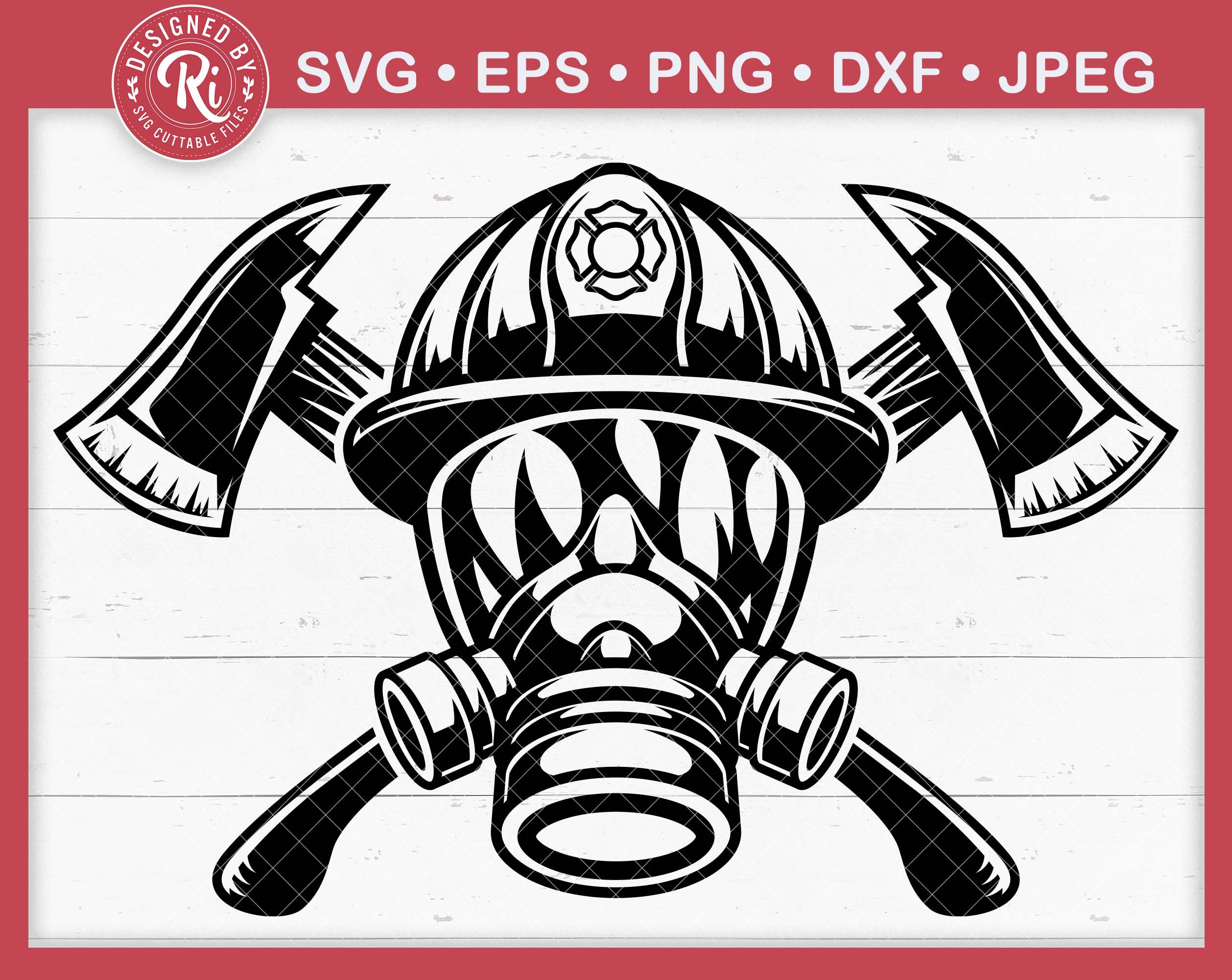Firefighter Helmet Axe Svg, Firefighter Gas Mask Axe Svg, Fireman Axe ...