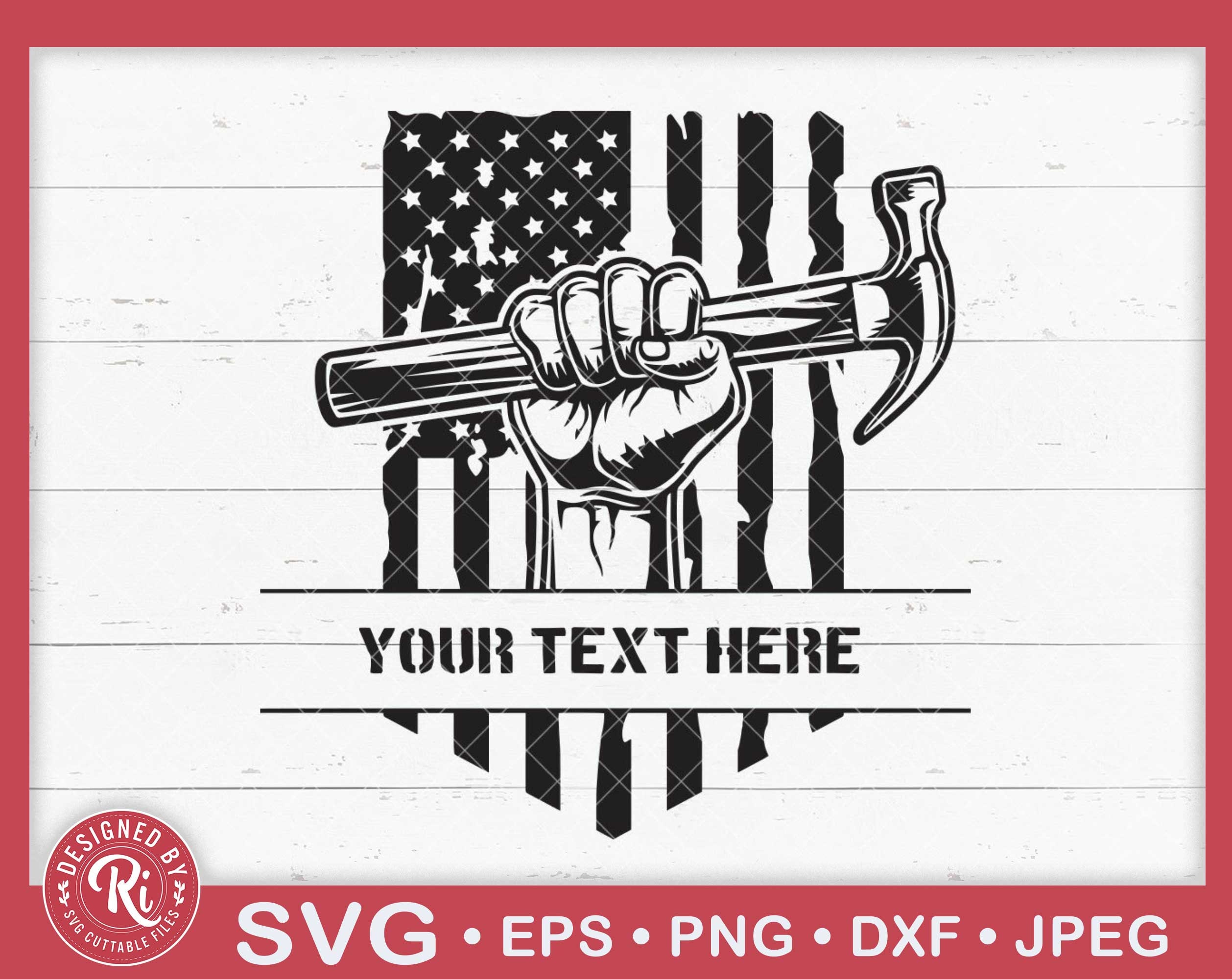 Raised Hammer Monogram Svg Hand Holding Hammer Svg Claw - Etsy