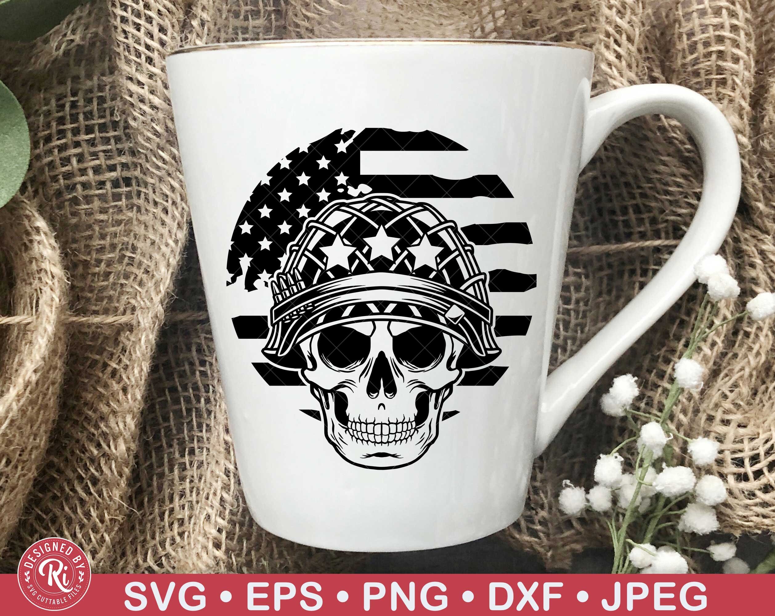 US Skull Soldier Svg, Army, Veteran, Military, Marine Corps, 4th of ...