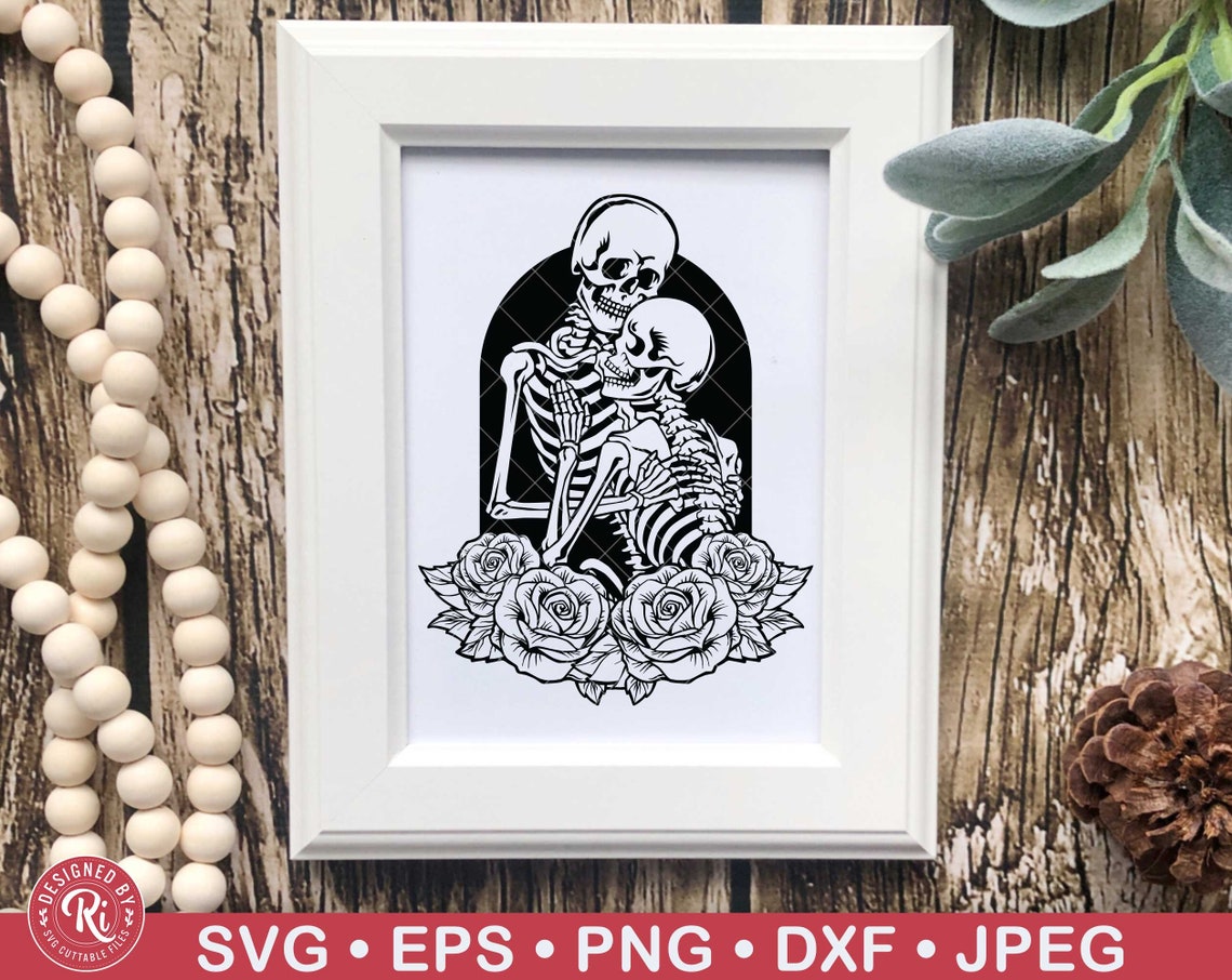 Skeleton Lovers Svg Wedding Bride Groom Skull Couple - Etsy