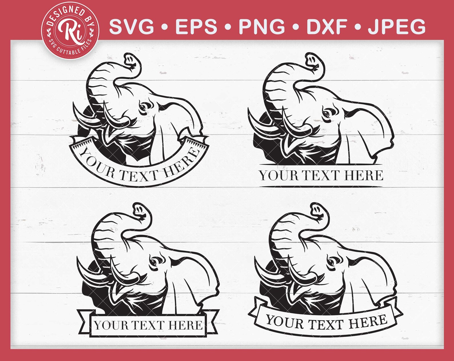 Elephant Monogram Svg Safari Animal Svg African Svg Nature - Etsy