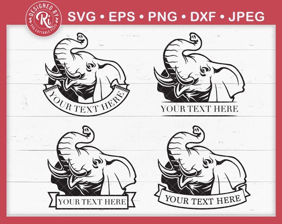 Elephant Monogram Svg Safari Animal Svg African Svg Nature - Etsy